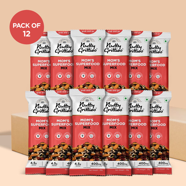 Mom's Superfood Mix (Pack of 12x28g each) - 336g – Nutty Gritties